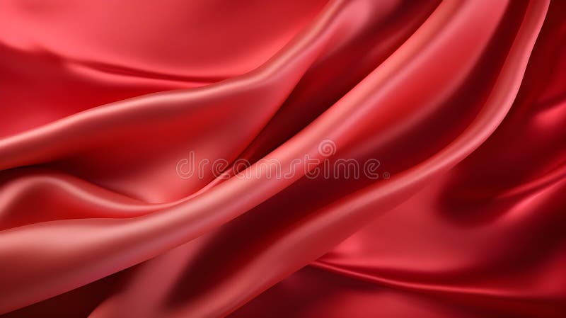 Ruby Silk Fabric Texture with Beautiful Waves. Elegant Background for a ...