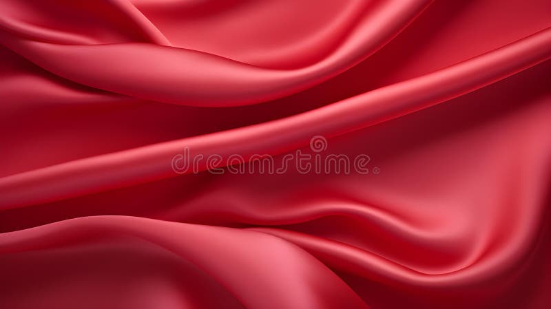 Ruby Silk Fabric Texture with Beautiful Waves. Elegant Background for a ...