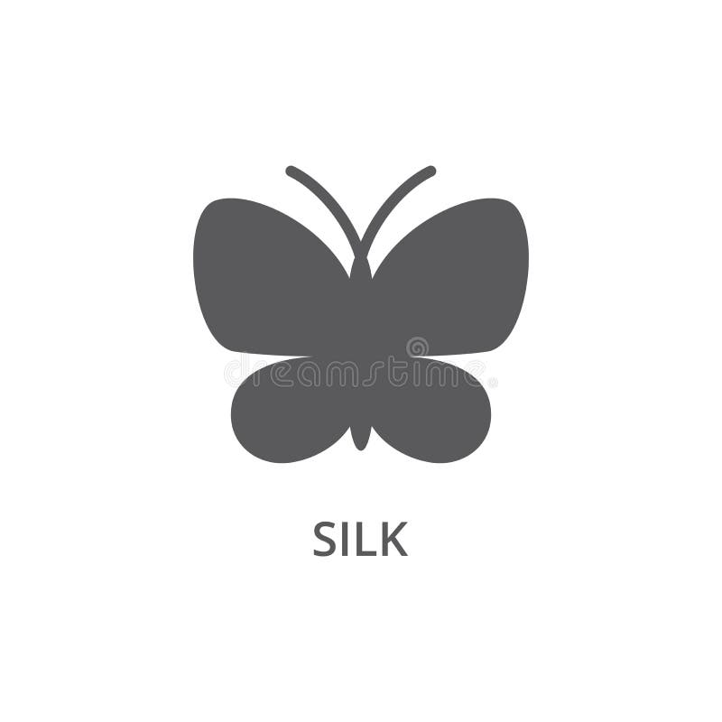Silk Fabric Material Feature Vector Icon Stock Vector - Illustration of ...