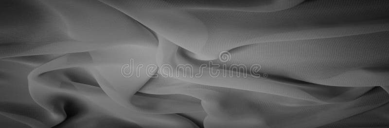 Silk Fabric is Transparent, Black and White. this Material Conta Stock ...