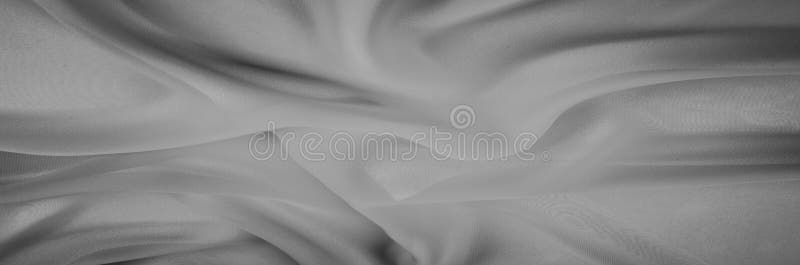 Silk Fabric is Transparent, Black and White. this Material Conta Stock ...