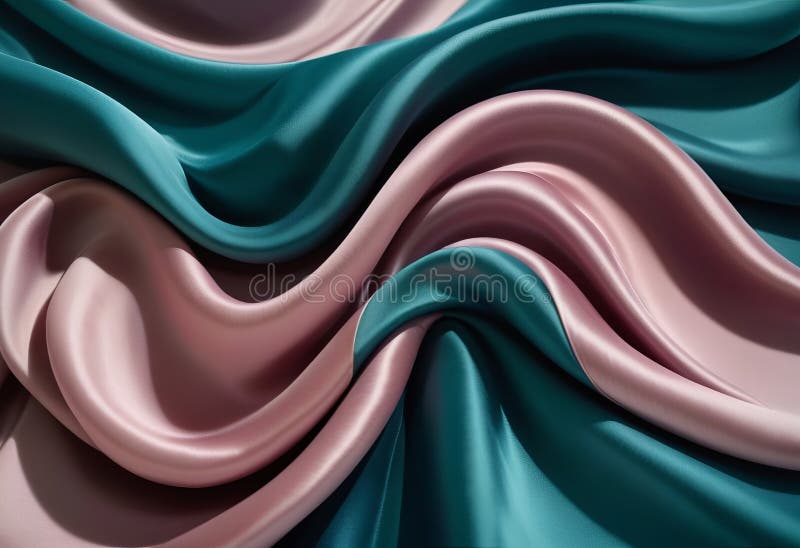 Silk Fabric Wave Background, Abstract Purple Satin Cloth Texture Stock ...