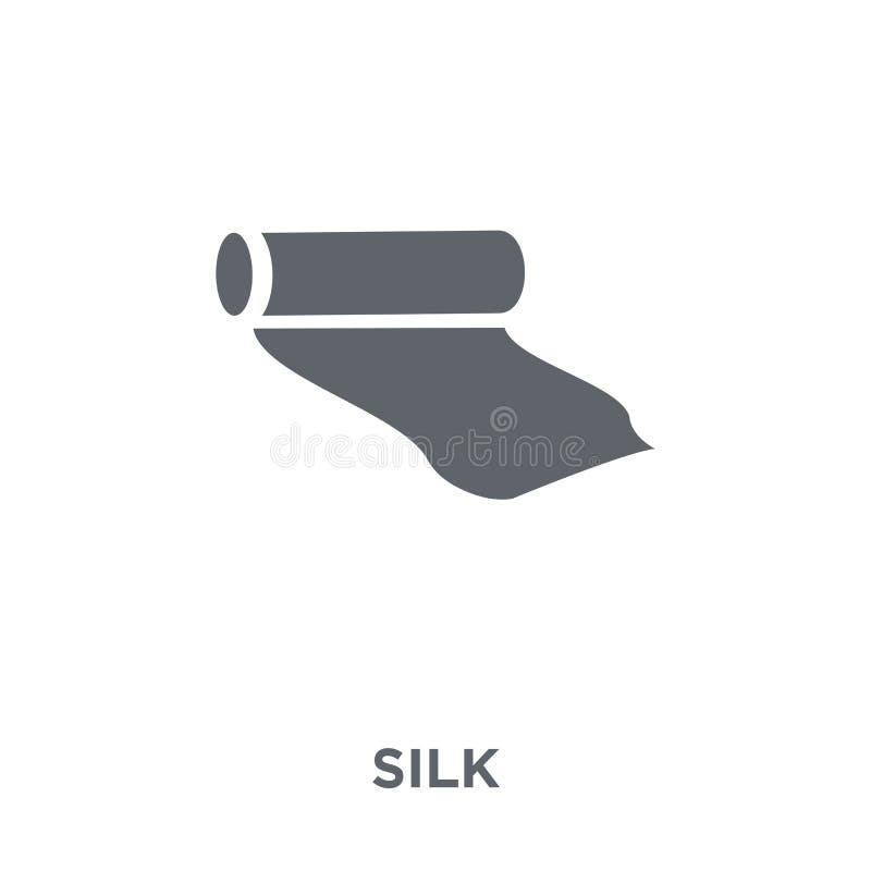 Silk icon from collection. stock vector. Illustration of membrane ...