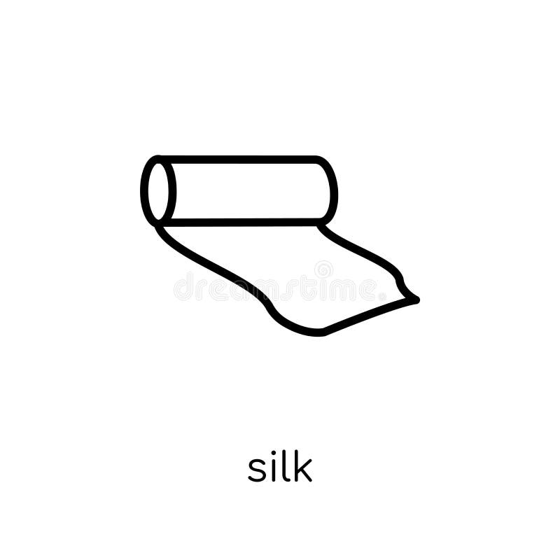 Linear Silk Icon From Asian Outline Collection. Thin Line Silk Vector ...