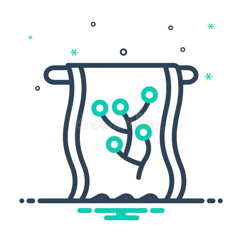 Mix Icon for Silk, Fiber and Material Stock Vector - Illustration of ...