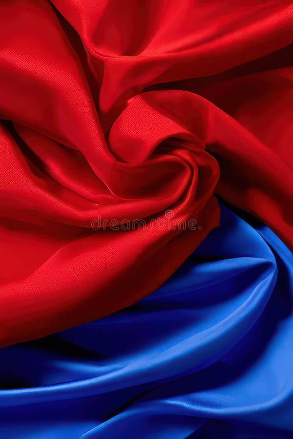 Silk Luxury Background, Piece of Cloth, Deep Red and Blue Cloth Texture ...