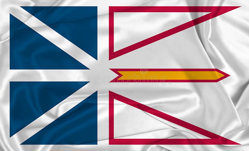 Silk Newfoundland and Labrador Flag Stock Photo - Image of destination ...