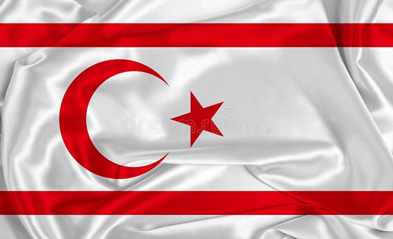 Silk Northern Cypress Flag stock photo. Image of banner - 168481852