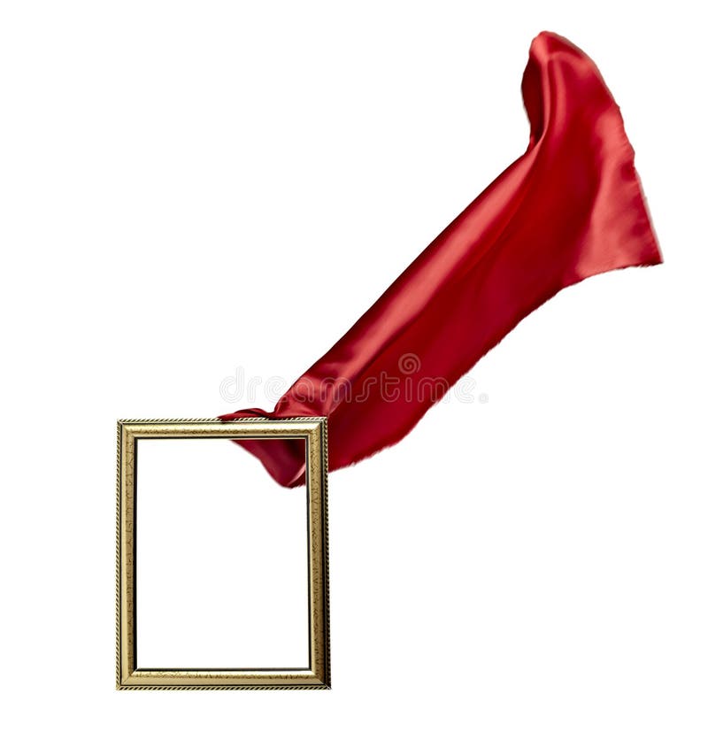 Silk Satin Fabric Texture Background Wooden Frame Stock Photo - Image ...