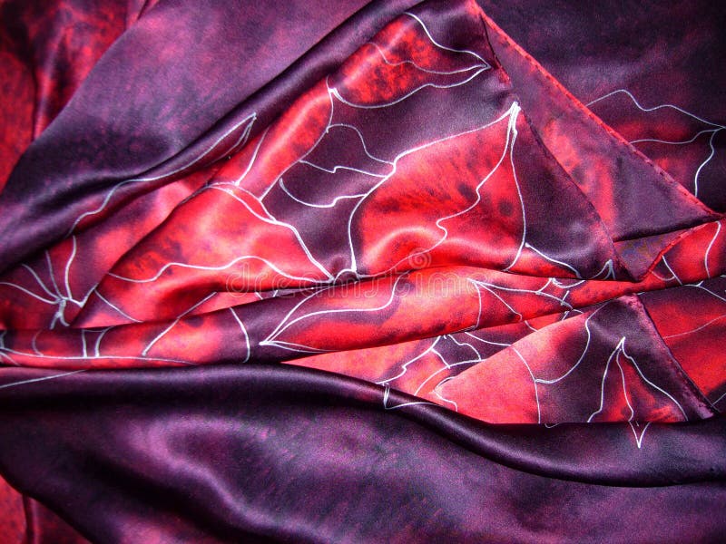 The Silk Scarf. Texture of Silk. Stock Image - Image of decor ...
