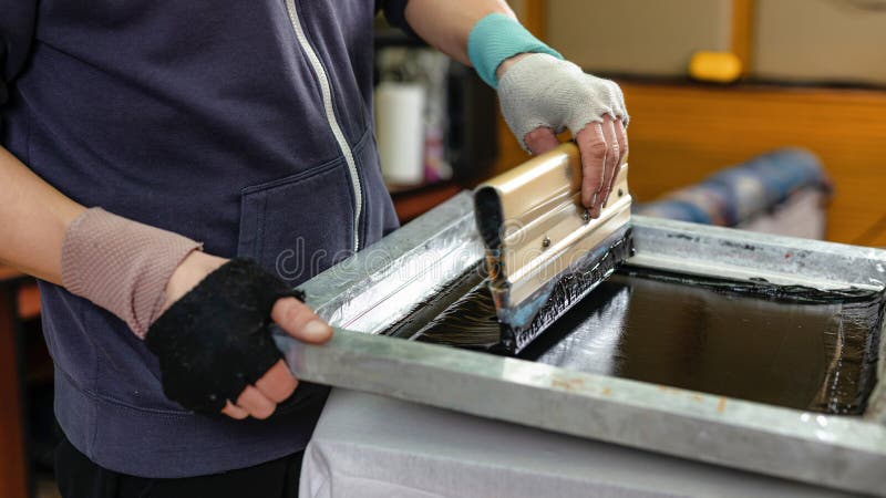 143 Squeegee Screen Printing Stock Photos - Free & Royalty-Free Stock ...