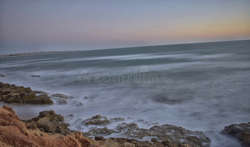 Silk Sea stock image. Image of season, beach, clouds - 51328763