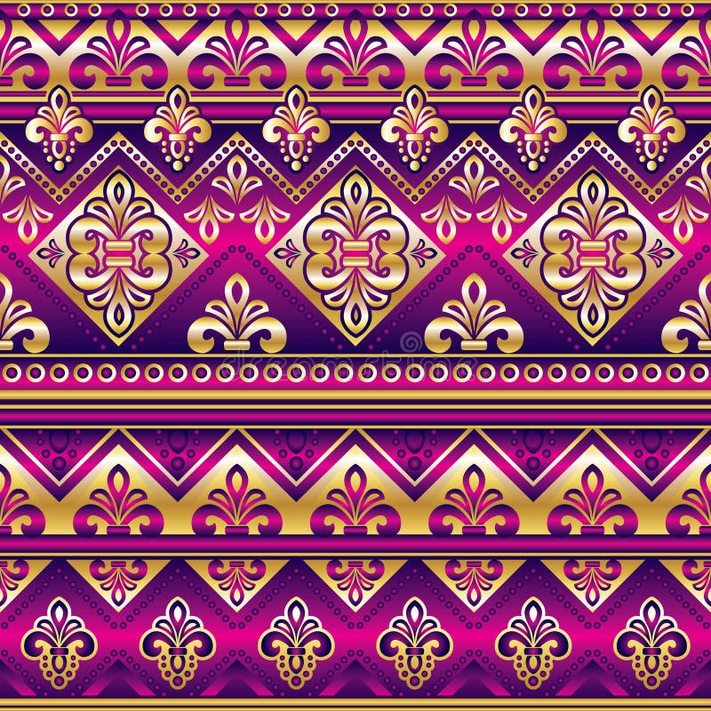 Silk seamless ornament stock vector. Illustration of painting - 50449333