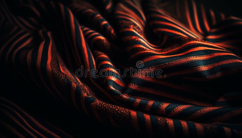 Silk Striped Curtain with Vibrant Wave Pattern Generated by AI Stock ...