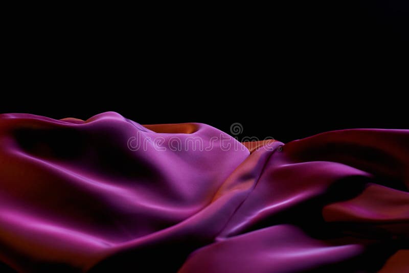 Silk Textile Like a Waves. Beautiful Background Stock Photo - Image of ...