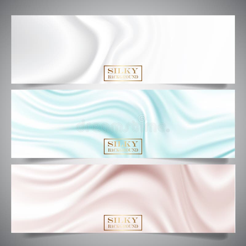 Silk texture banners stock vector. Illustration of header - 143572717