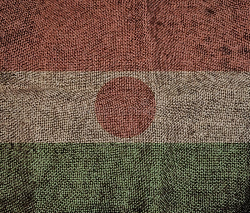 Silk texture flag of Niger stock image. Image of texture - 269046061