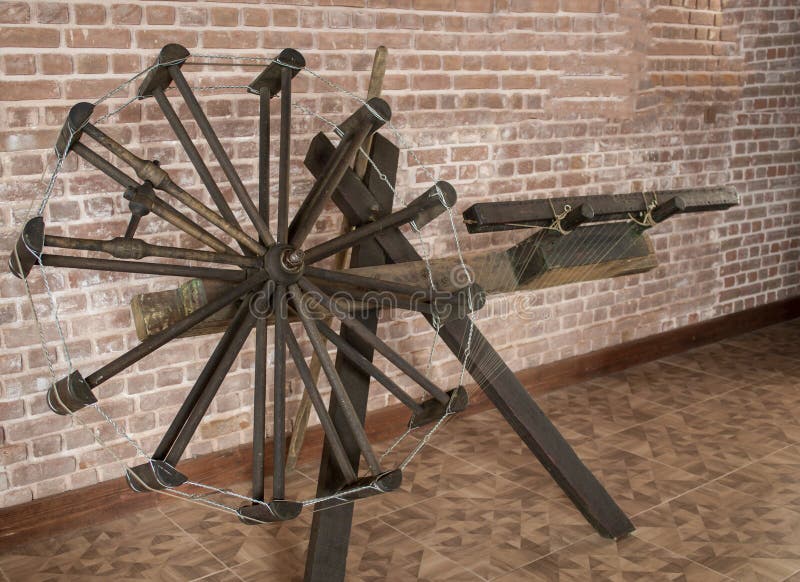 Silk Thread Loom. Old Traditional Thread Loom Machine Stock Image ...