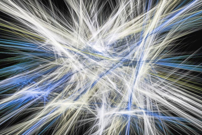 Silk Threads in the Dark - Abstract Design Stock Illustration ...