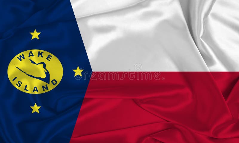 Silk Wake Island Flag stock photo. Image of democracy - 168953450