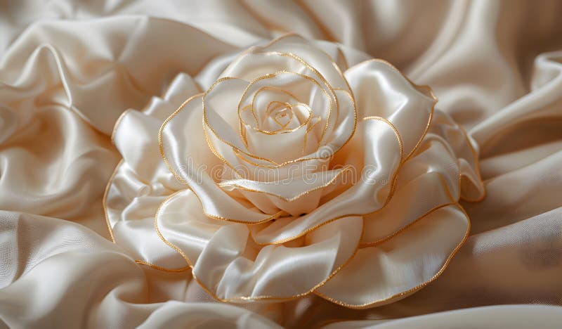 Silk white flower stock photo. Image of cloth, elegant - 321700284