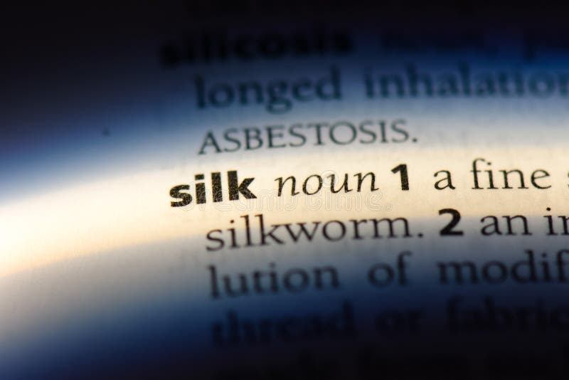 Silk stock photo. Image of idea, word, definition, page - 126619322