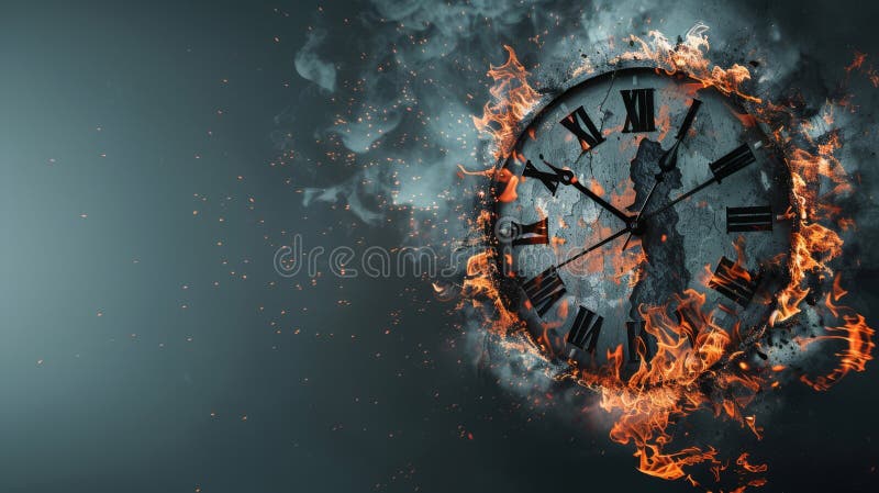 Fleeting Moments. Racing Against Time Stock Illustration - Illustration ...