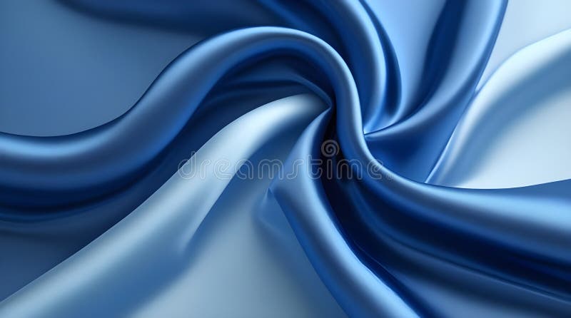 Luxurious Blue Silk Fabric Gradient. Navy To Sky Blue Seamless Overlay ...