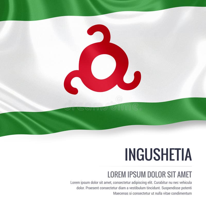 Ingushetia Flag Vintage On A Grunge Black Chalkboard With Space Stock ...