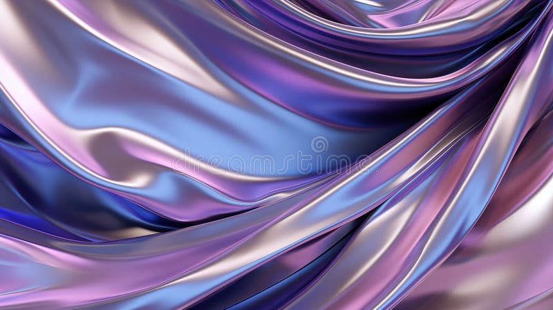 Silky Purple Material Flow Ai Generated Metal Pattern Stock Photo ...