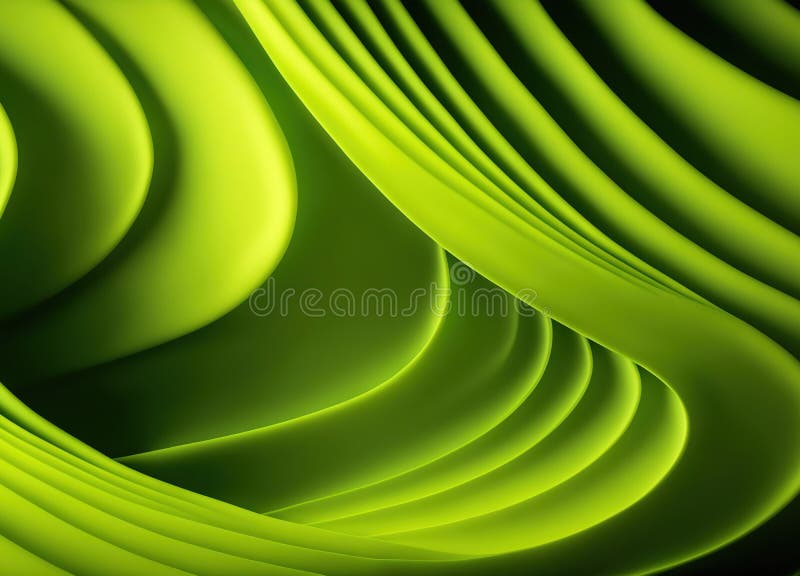 Lime Green Silky Smooth Abstract Waves Stock Illustrations – 9 Lime ...