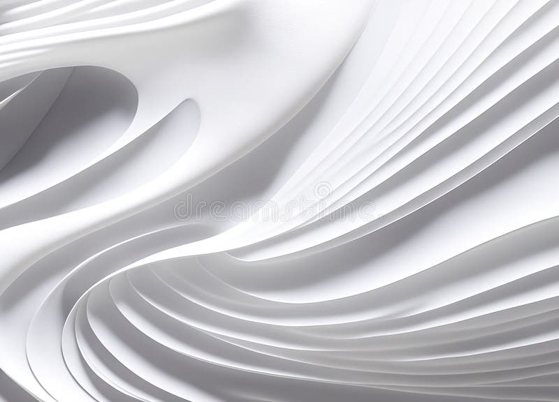White Silky Smooth Abstract Waves Folded Stock Illustration ...