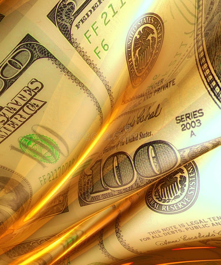 Silky Smooth and Glowing Money Abstract Stock Illustration ...