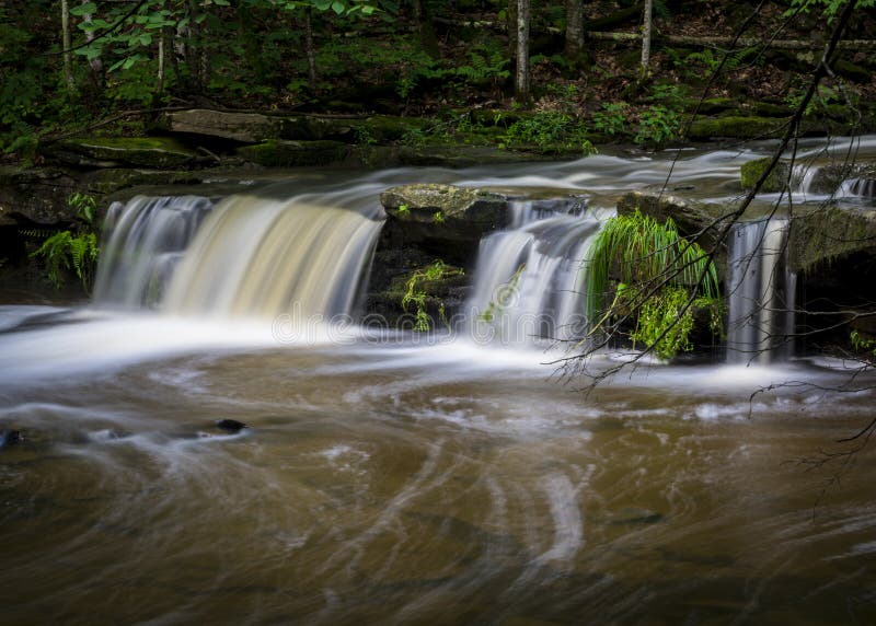 Silky Smooth Waterfall stock photo. Image of lakes, soothing - 123336200