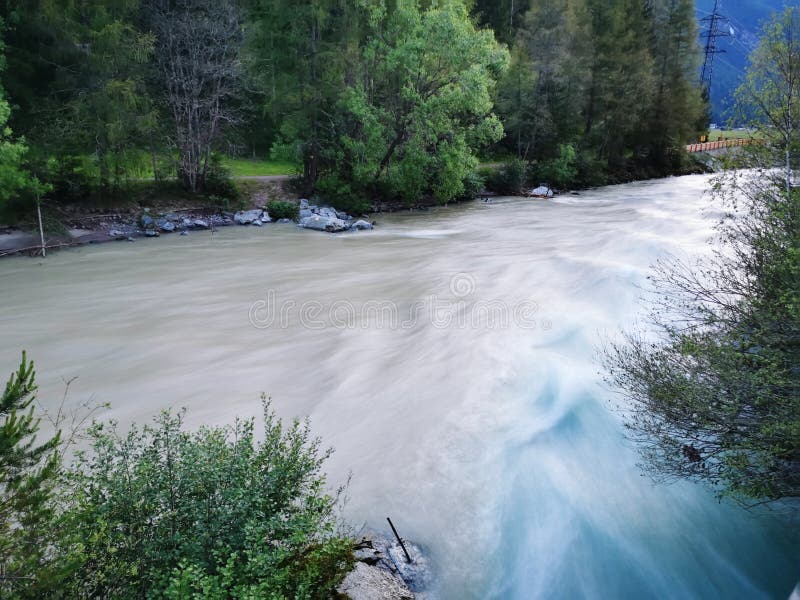 Effect of River Water Erosion on Sedimentary Rock Stock Photo - Image ...