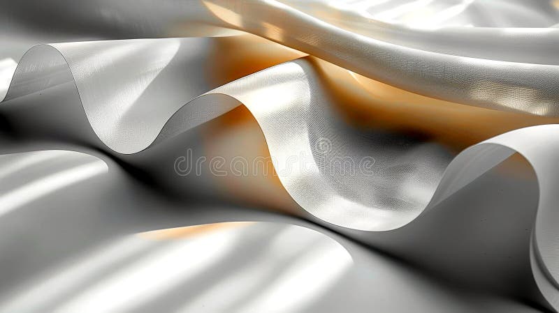 Silky Waves Dance Softly Under Gentle Light in a Captivating Textile ...