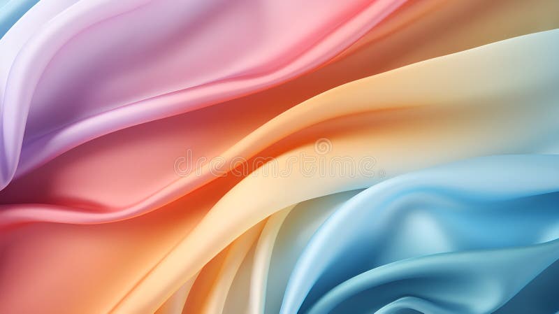 Silky Waves in a Gradient Background, Elevate Your Design Work Stock ...