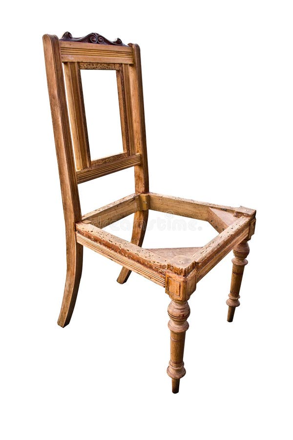 Silla rota vieja imagen de archivo. Imagen de viejo, hierba - 50196341