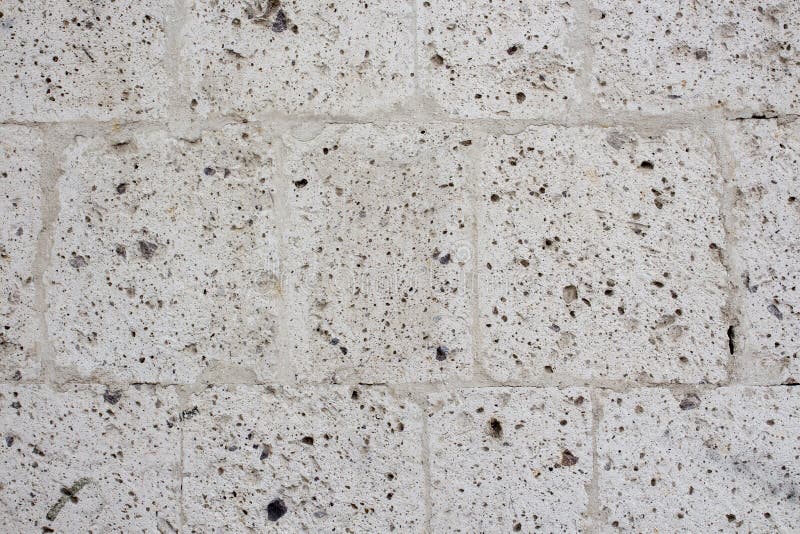 Sillar Stone Wall, in Arequipa, Peru. Volcanic Rock. Stock Photo ...