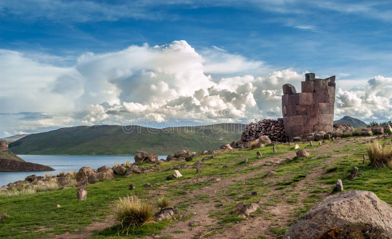Sillustani chullpas stock image. Image of chullpa, mummy - 2892665