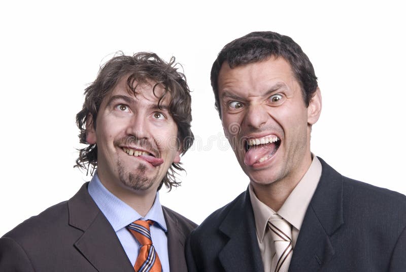 Silly stock photo. Image of looking, pair, male, studio - 4030308
