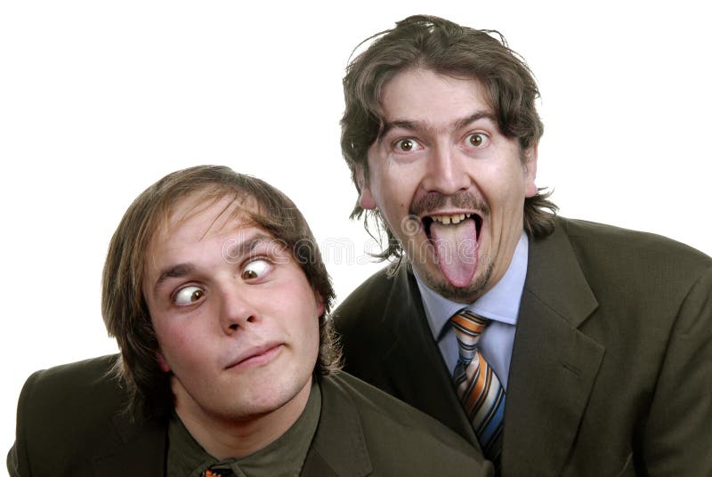 Silly stock image. Image of crazy, studio, colleague, happy - 4084607