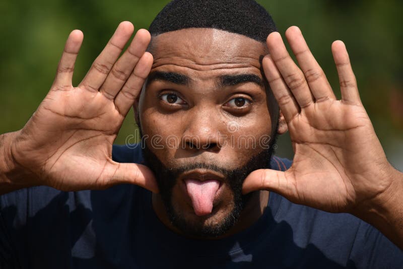 A Silly African Person stock photo. Image of funny, goofy - 261273202