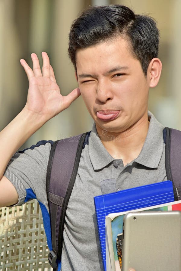 Silly Boy Student stock image. Image of young, youth - 135664395