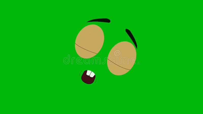 Cartoon Eyes Animation Green Screen 4k Video Stock Footage - Video of ...
