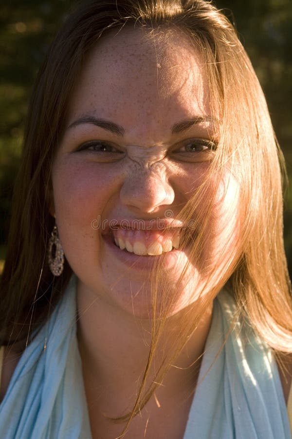 Silly Face stock photo. Image of twenty, grin, woman - 15752772