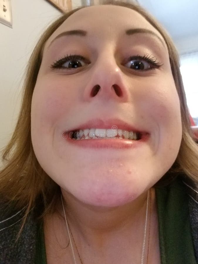 Silly face stock image. Image of making, face, girl - 127300137