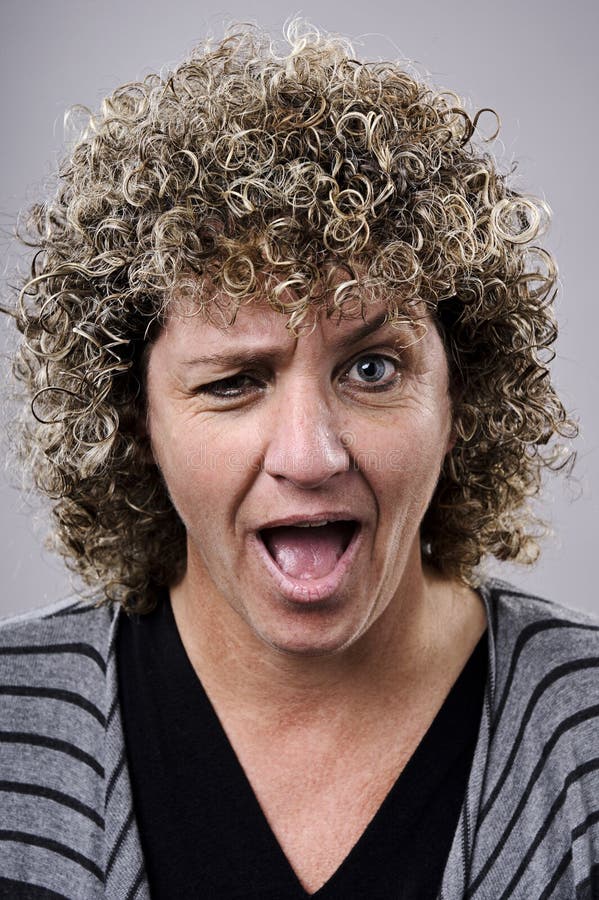 Silly funny face stock image. Image of closeup, female - 16573255