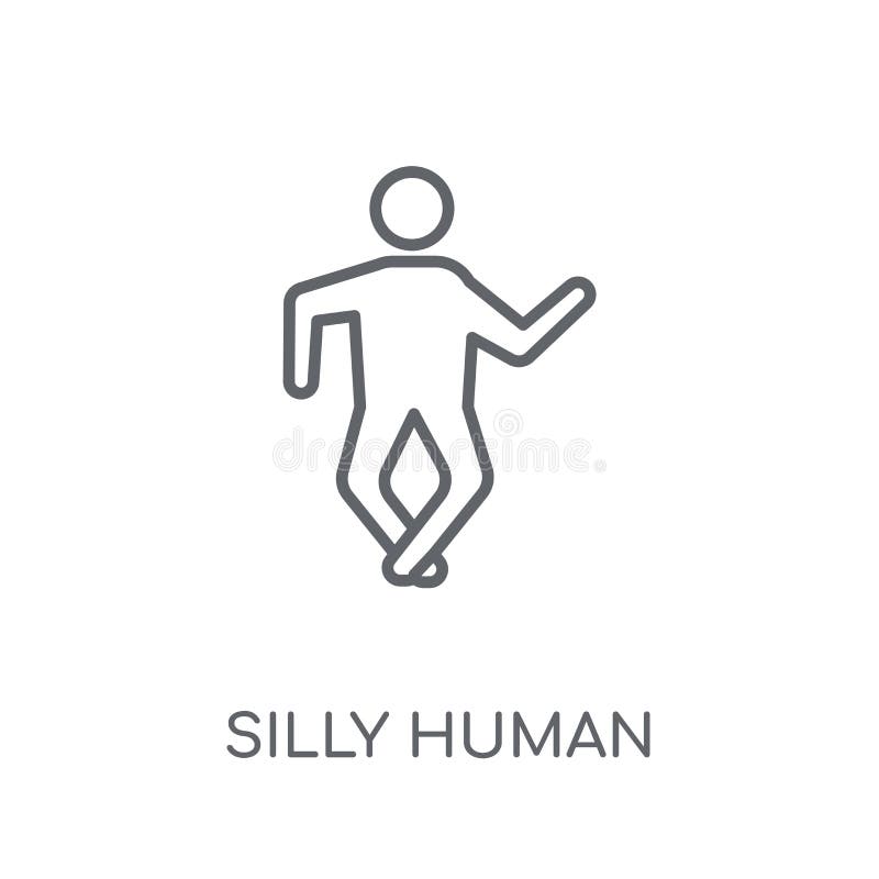 Silly Human Linear Icon. Modern Outline Silly Human Logo Concept Stock ...