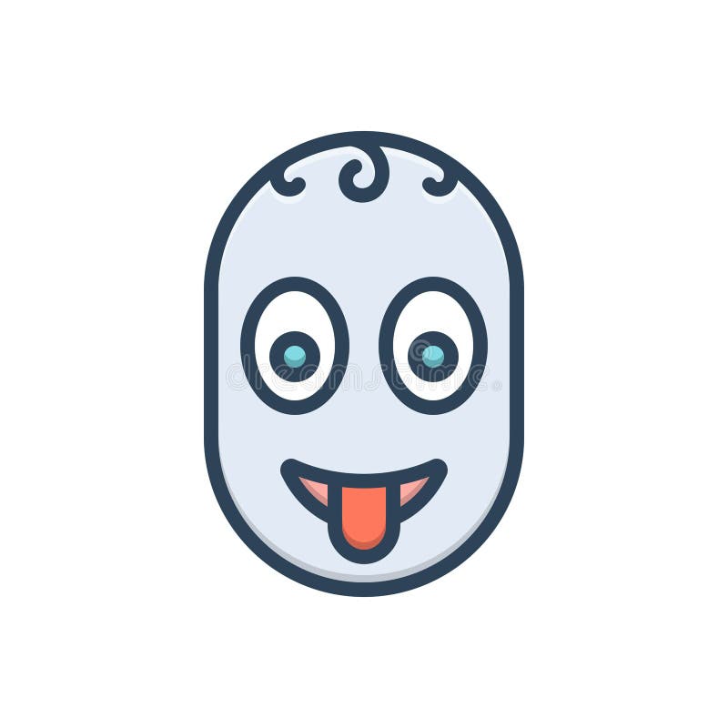 Color Illustration Icon for Silly, Stupid and Foolish Stock Vector ...
